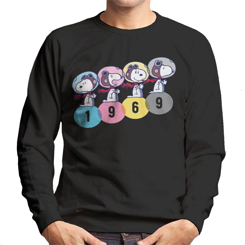 Peanuts Snoopy 1969 Moon Landing Montage Men's Sweatshirt | All + Every ...