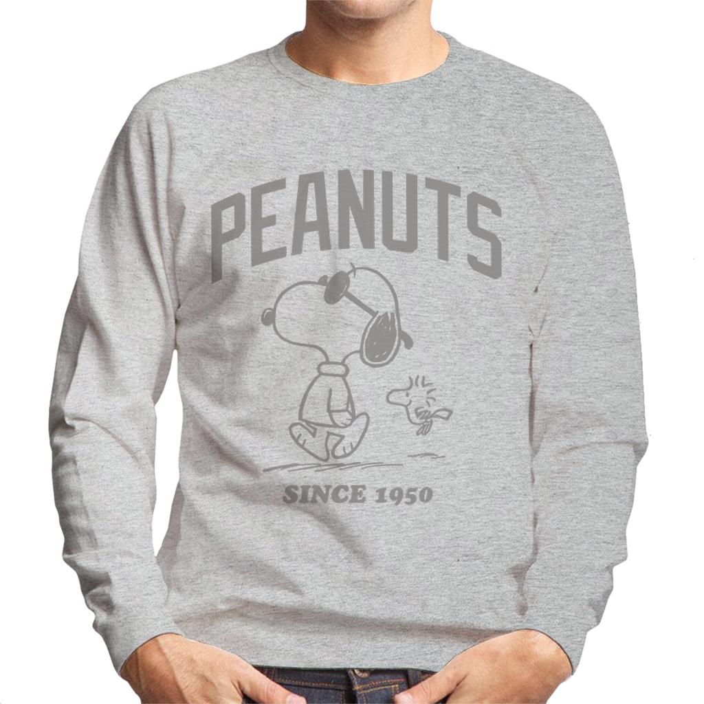 Peanuts Snoopy And Woodstock Outline Since 1950 Men's Sweatshirt | All + Every – ALL + EVERY