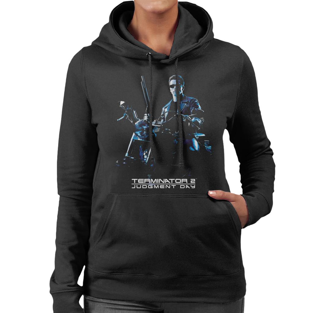 Terminator 2 Judgement Day Theatrical Poster Women's Hooded Sweatshirt ...