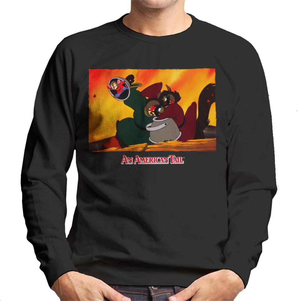 An American Tail Fievel Hides From Cossack Cats Men's Sweatshirt | All ...