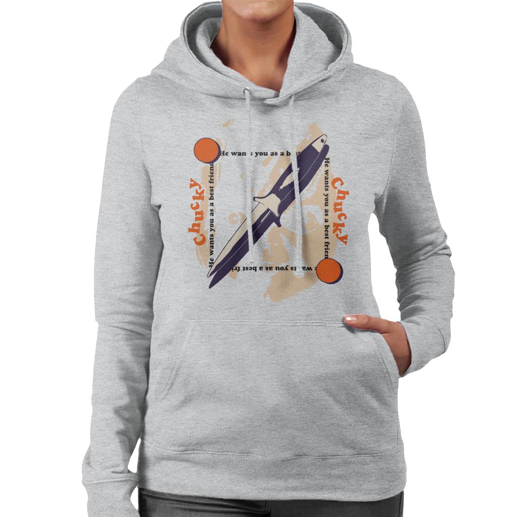 Chucky Voodoo Knife Women's Hooded Sweatshirt | All + Every – ALL + EVERY