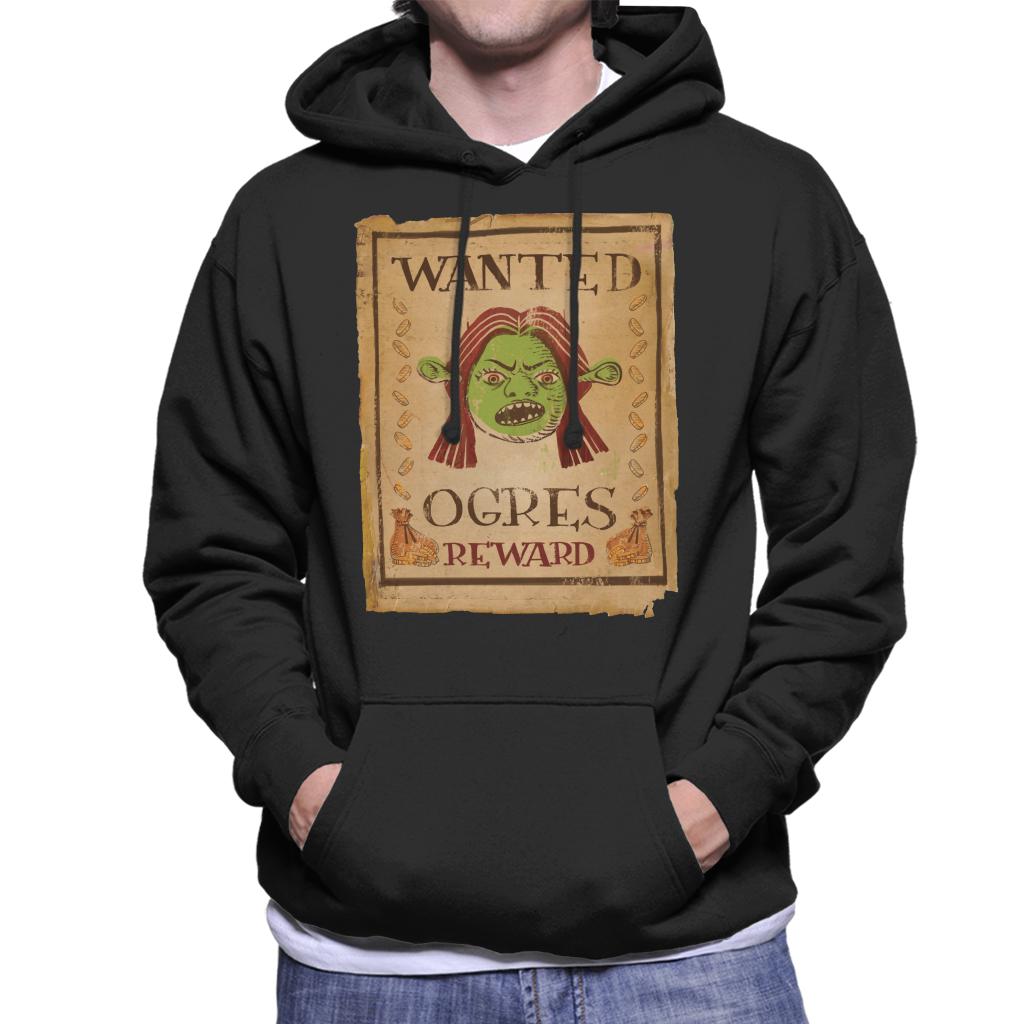 Shrek Princess Fiona Wanted Ogres Reward Men's Hooded Sweatshirt | All ...
