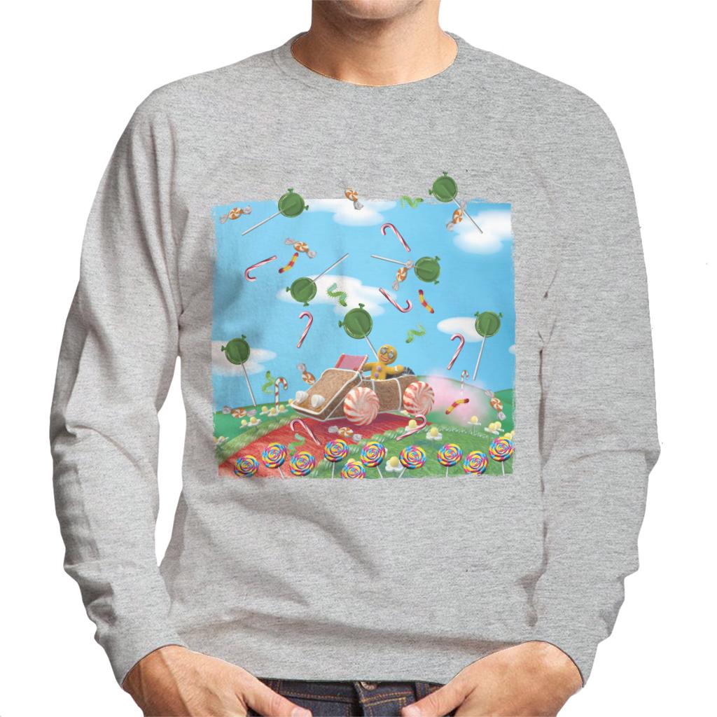 Shrek Christmas Gingerbread Man Raining Sweets Men's Sweatshirt | All ...